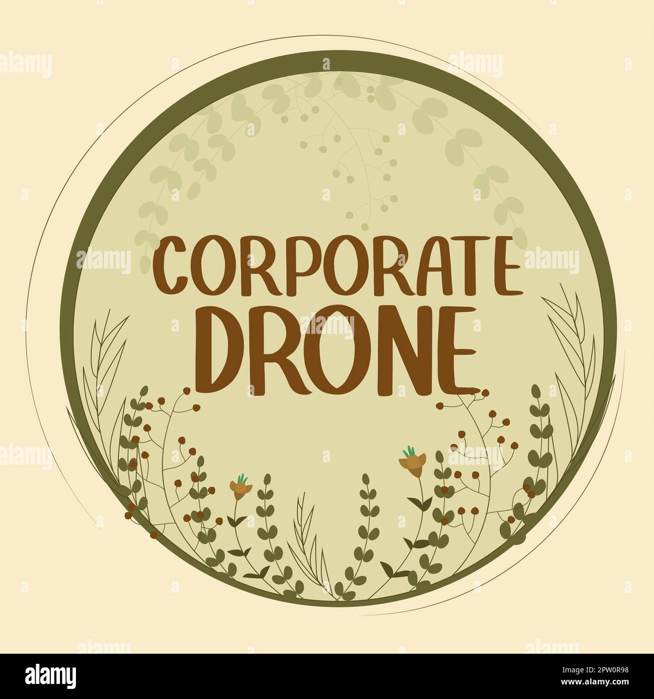 Conceptual display Corporate Drone, Business showcase unmanned aerial ...