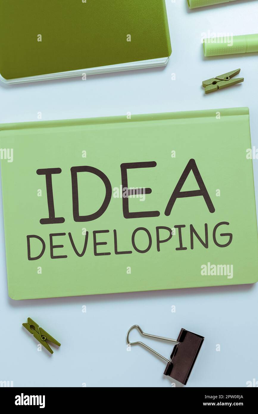 Conceptual caption Idea Developing, Internet Concept innovating the ...