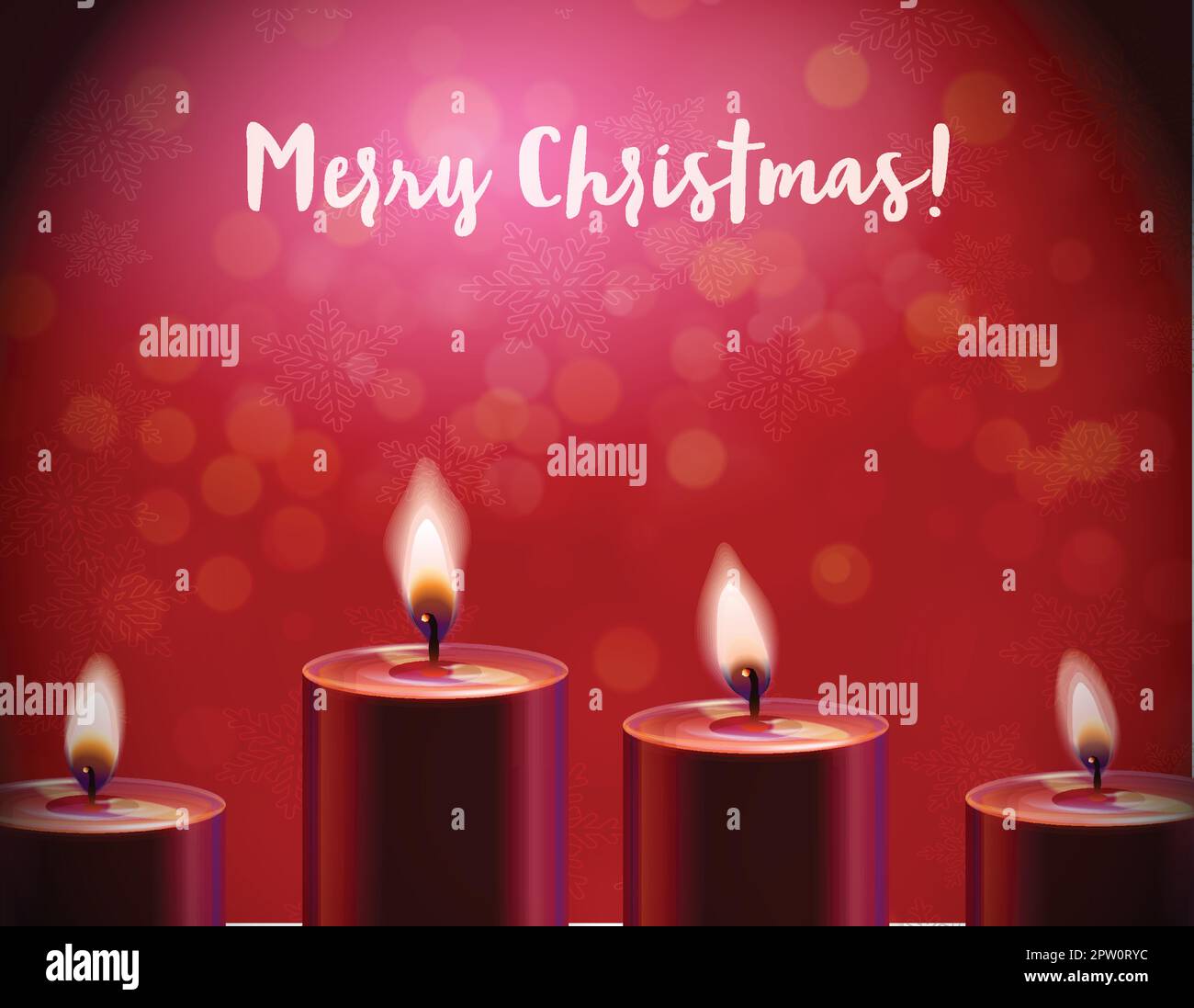 Burn four red candles Stock Vector Images - Alamy