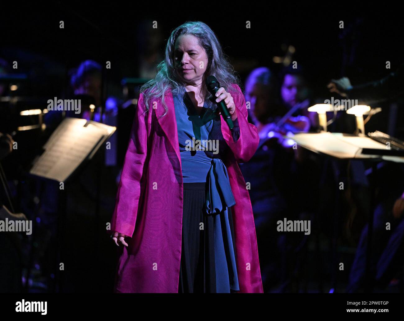 Fort Lauderdale FL, USA. 27th Apr, 2023. Natalie Merchant performs with ...