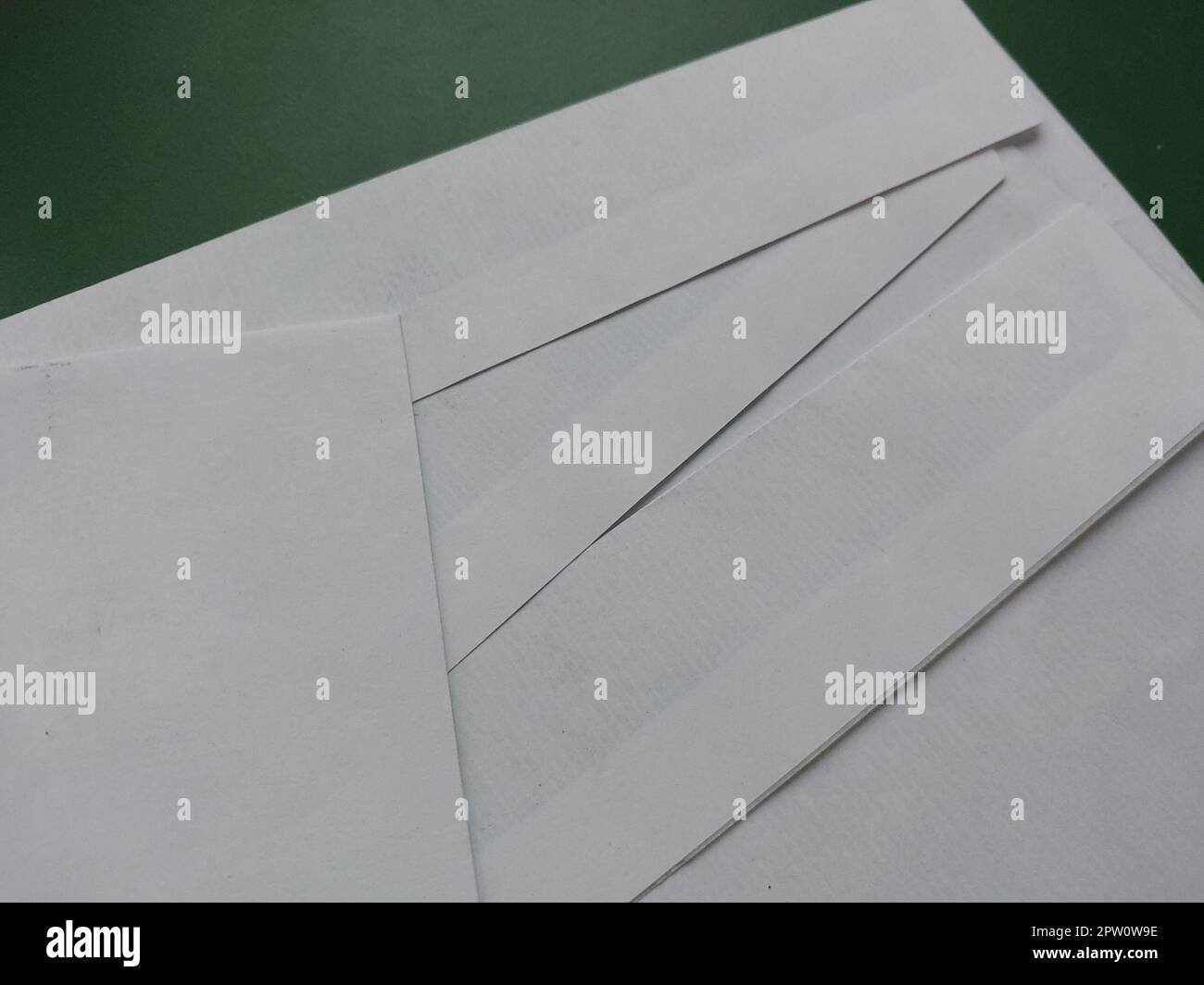 Envelope for sending letters in a the post office Stock Photo - Alamy