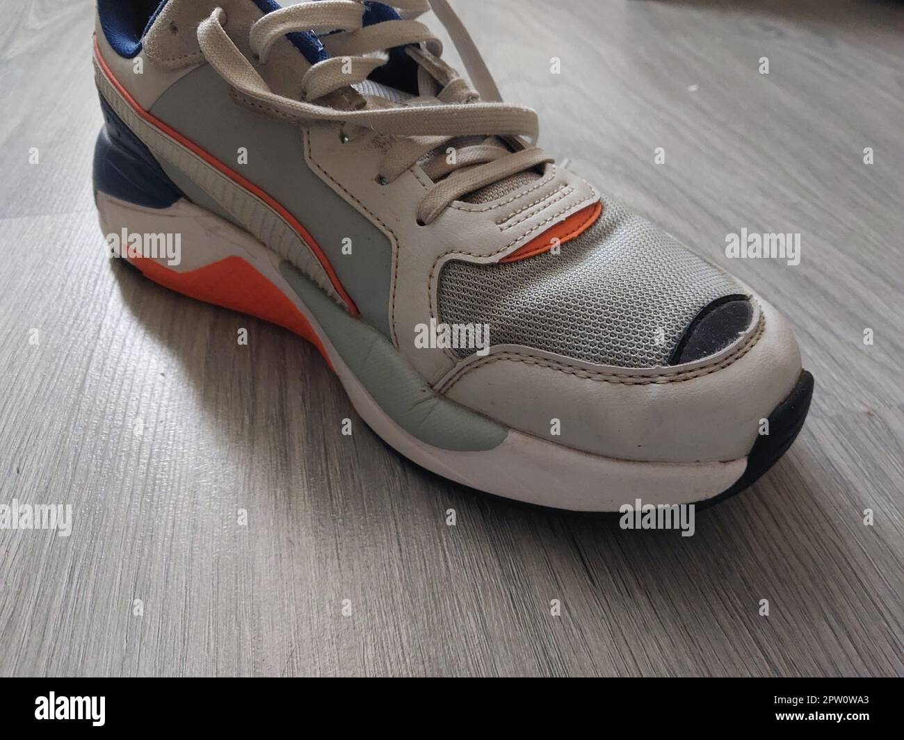 Details of the sports shoes sneakers Stock Photo - Alamy