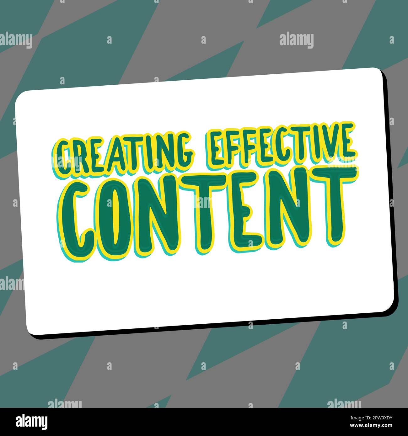 Text showing inspiration Creating Effective Content, Word Written on Valuable Information ...