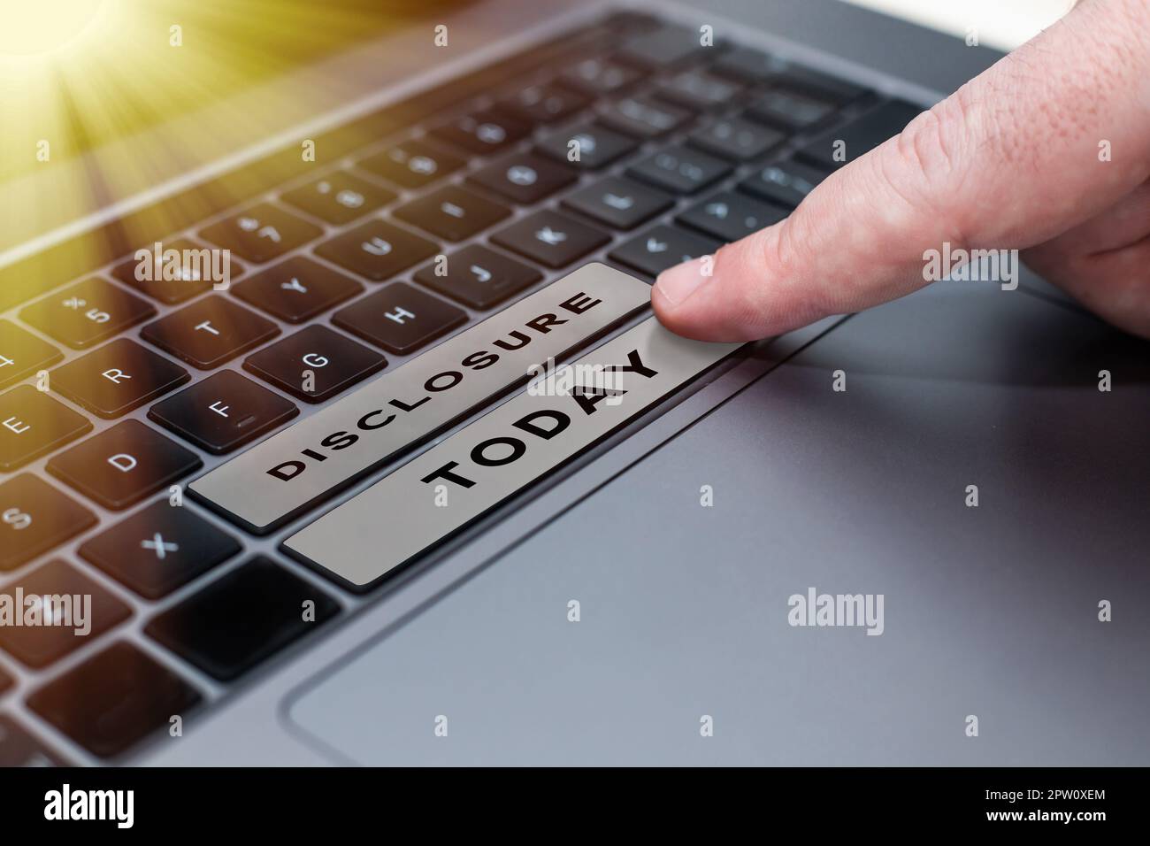 Conceptual caption Disclosure, Business concept The action of making ...