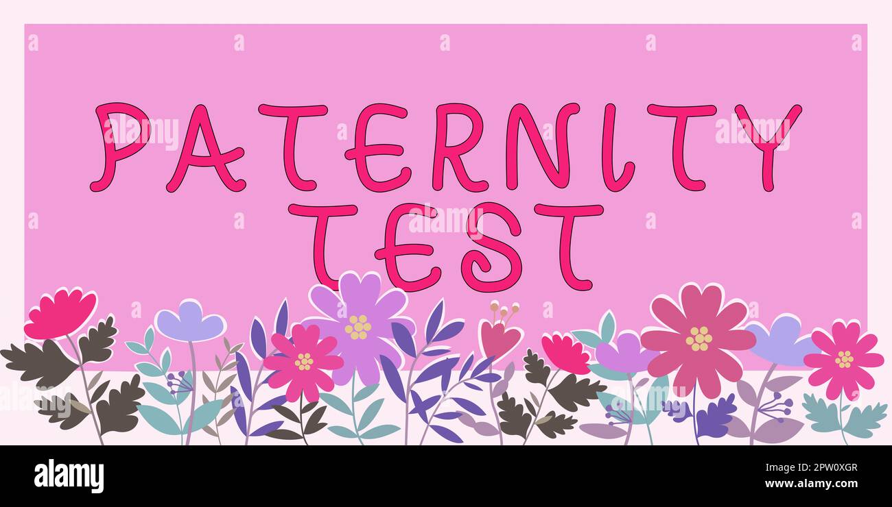 Conceptual caption Paternity Test, Concept meaning a test of DNA to ...