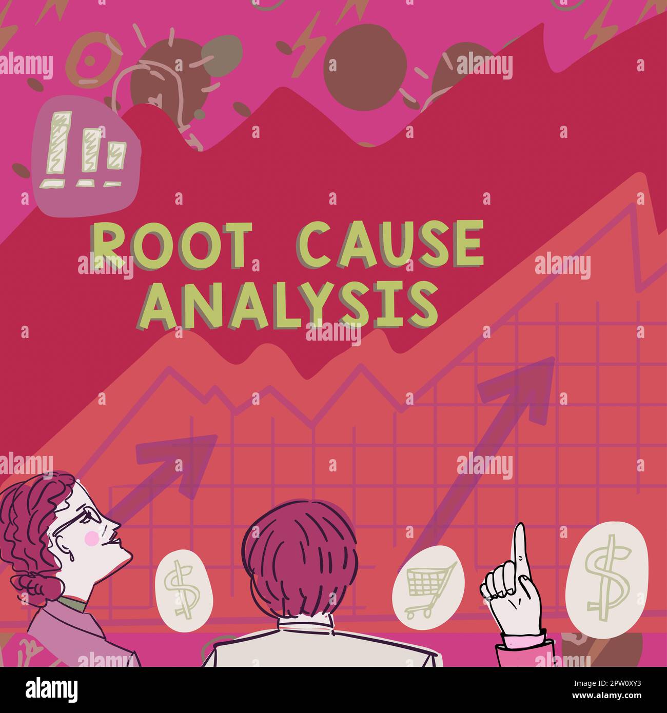 Handwriting text Root Cause Analysis, Business approach Method of ...
