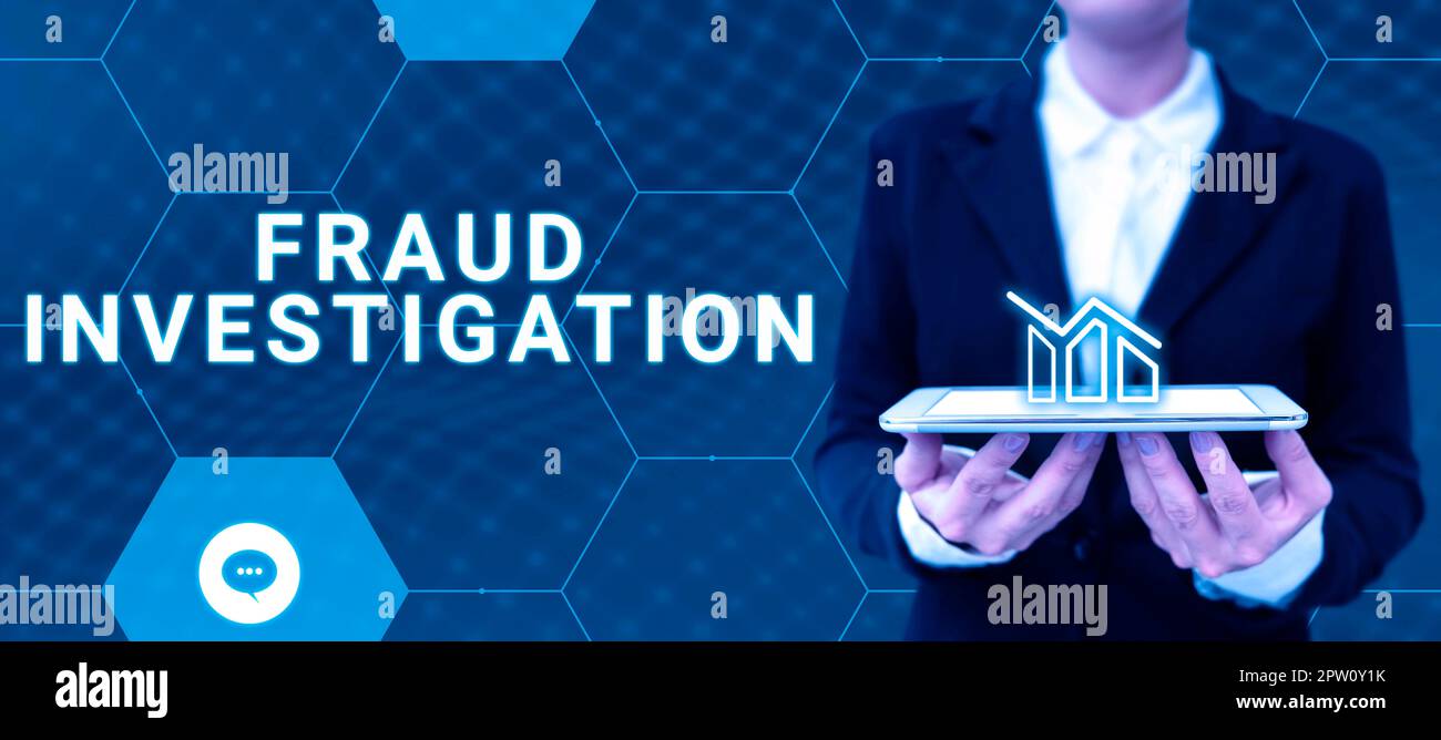Conceptual caption Fraud Investigation, Business idea process of ... Conceptual caption Fraud Investigation, Business idea process of ...
