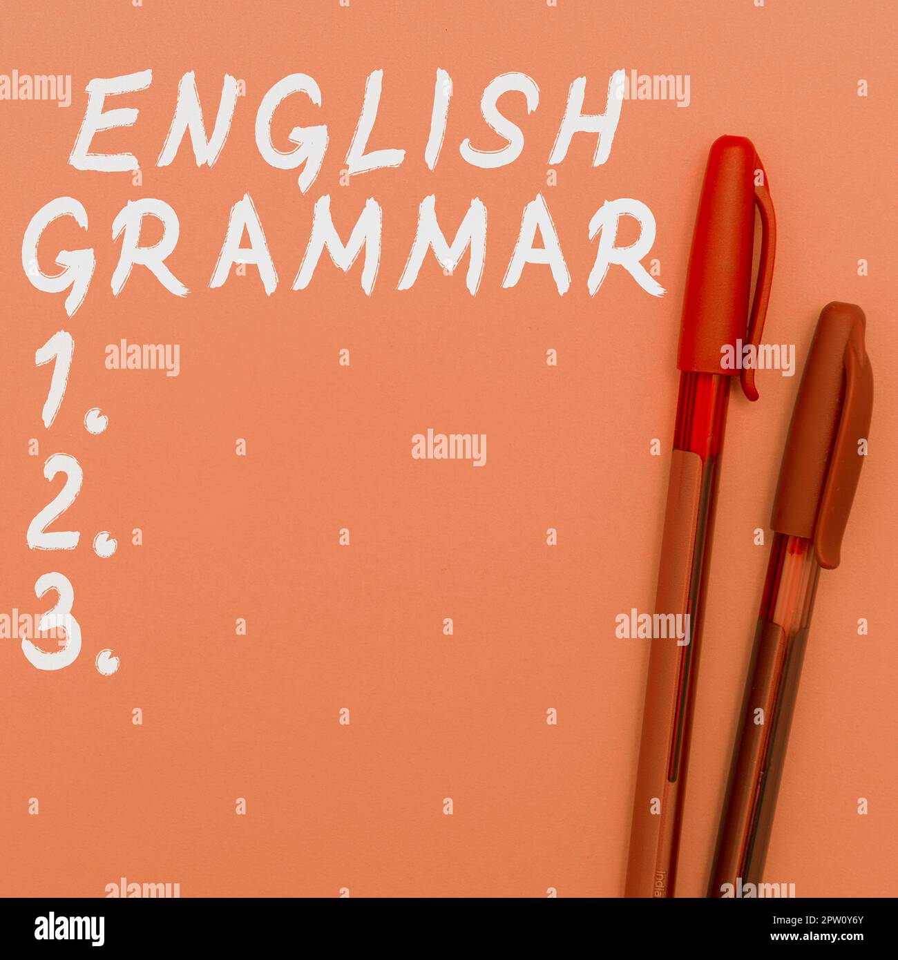 Hand writing sign English Grammar, Business overview courses cover all ...