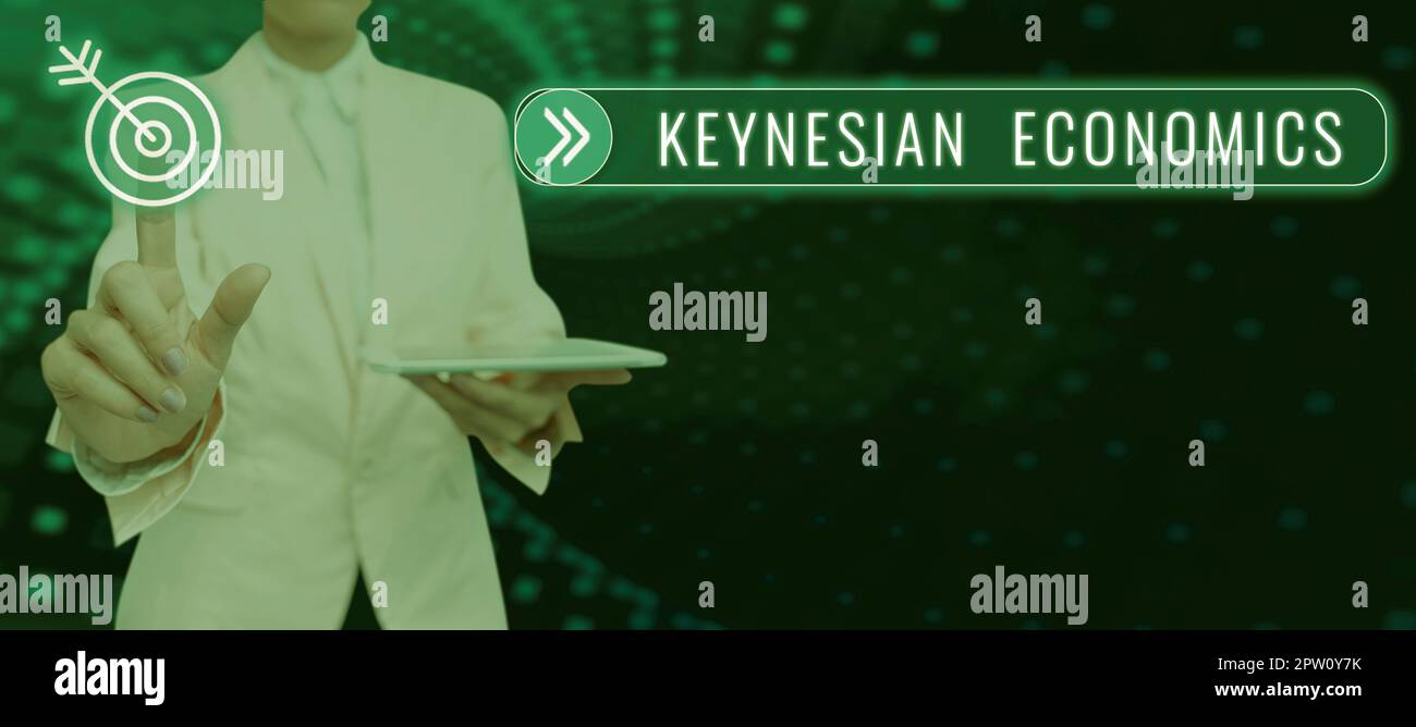 Handwriting text Keynesian Economics, Word for monetary and fiscal ...