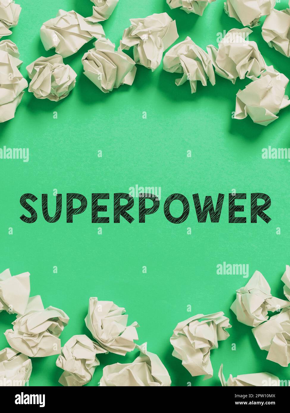 Text caption presenting Superpower, Word for a power or ability of a ...