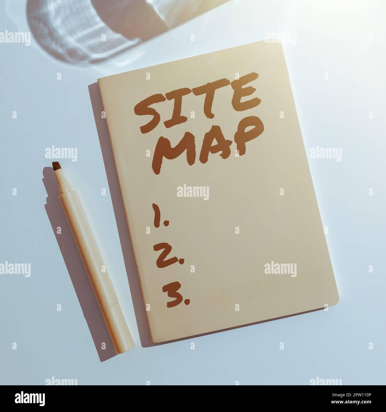 Hand writing sign Site Map, Conceptual photo designed to help both ...