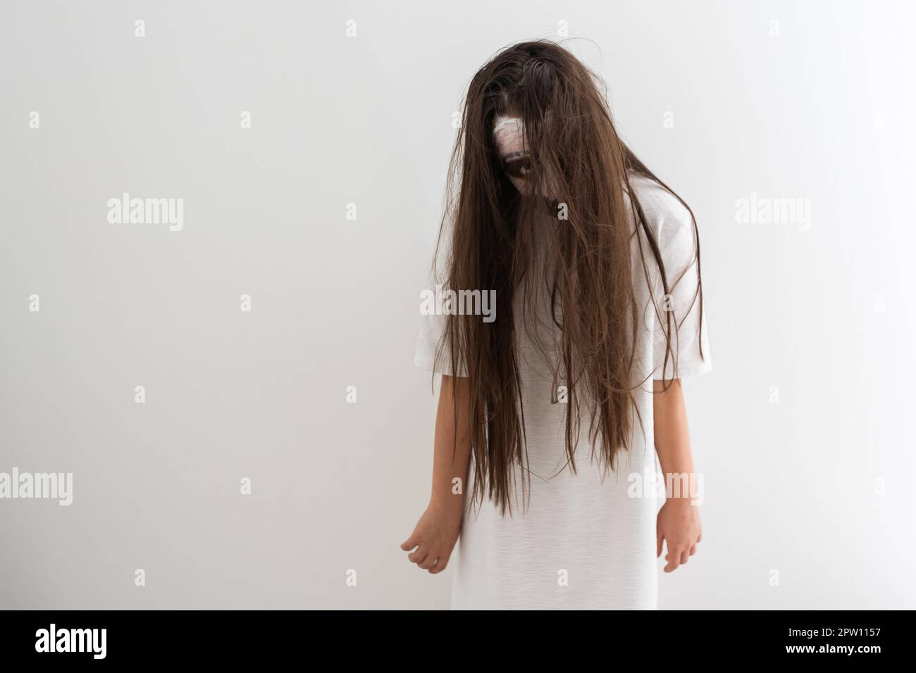 Scary Little Girl In White Dress
