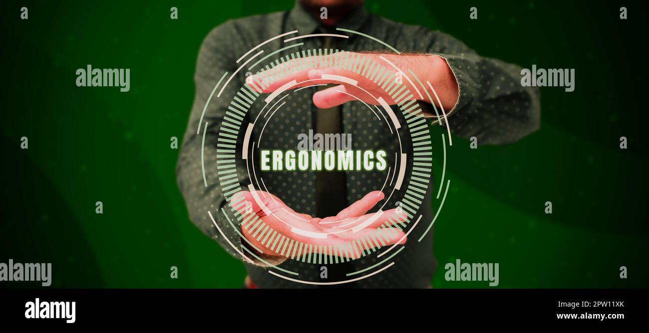 Inspiration showing sign Ergonomics, Business concept fitting or ...