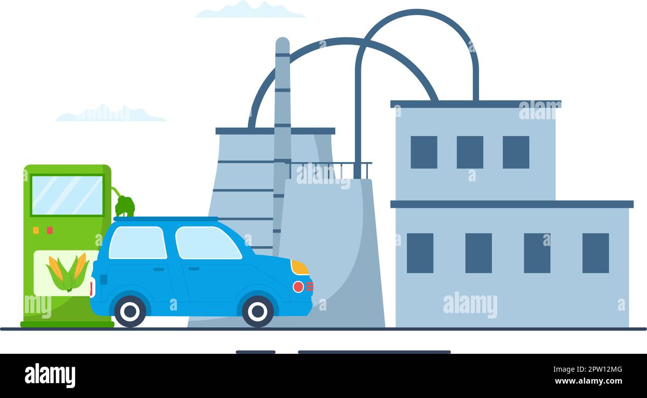 Biofuel Life Cycle of Natural Materials and Plants with Green Barrels ...
