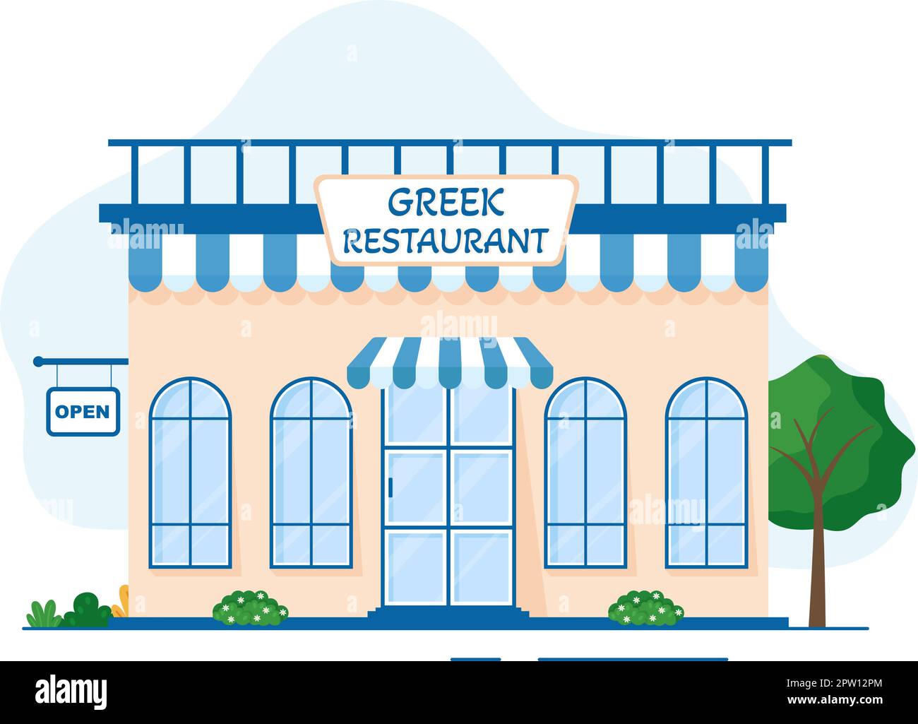 Greek Cuisine Restaurant Set Menu Delicious Dishes Traditional or ...