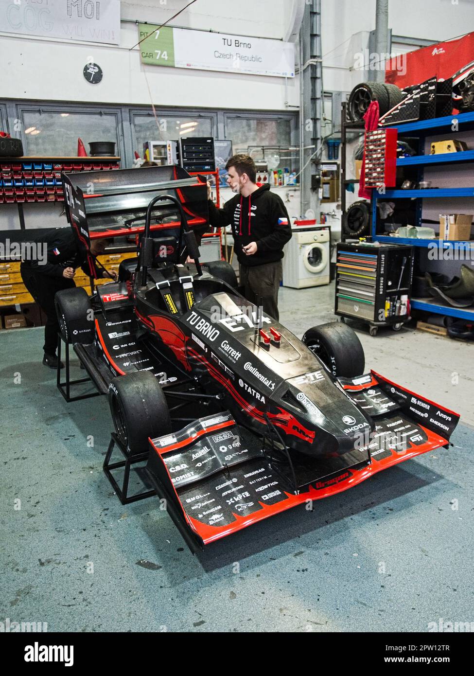 Brno, Czech Republic. 28th Apr, 2023. Students of the Technical ...