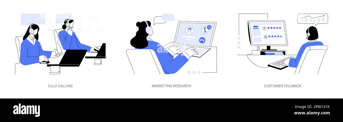 Call center abstract concept vector illustrations Stock Vector Image ...