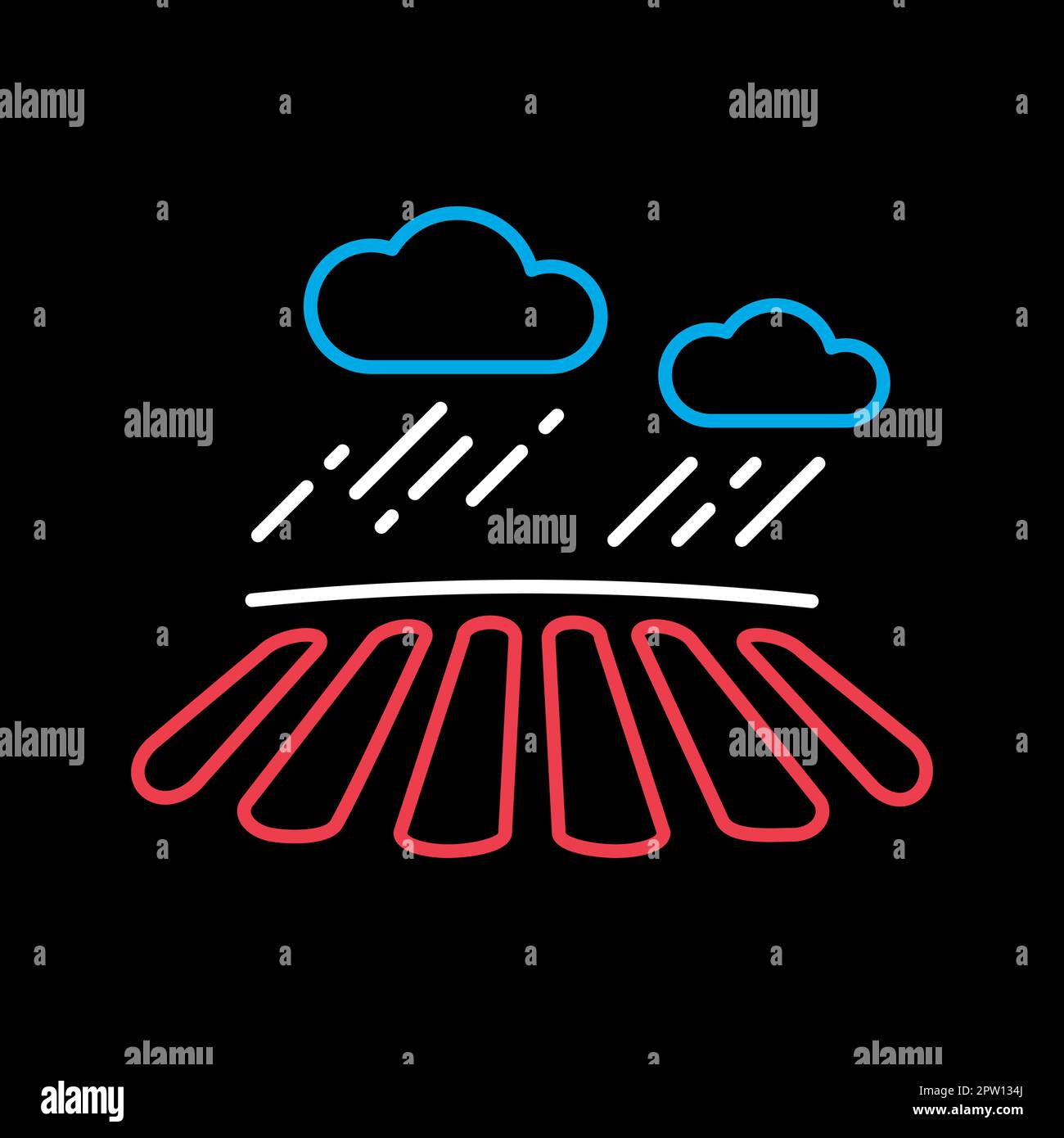 Farm under rain Stock Vector Images - Alamy