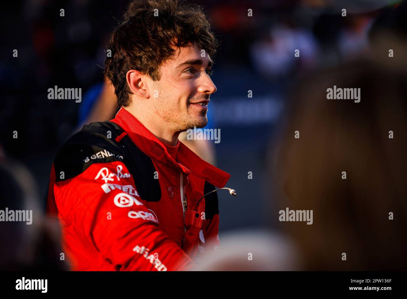 Baku, Azerbaijan. 28th Apr, 2023. #16 Charles Leclerc (MCO, Scuderia Ferrari), F1 Grand Prix of ...