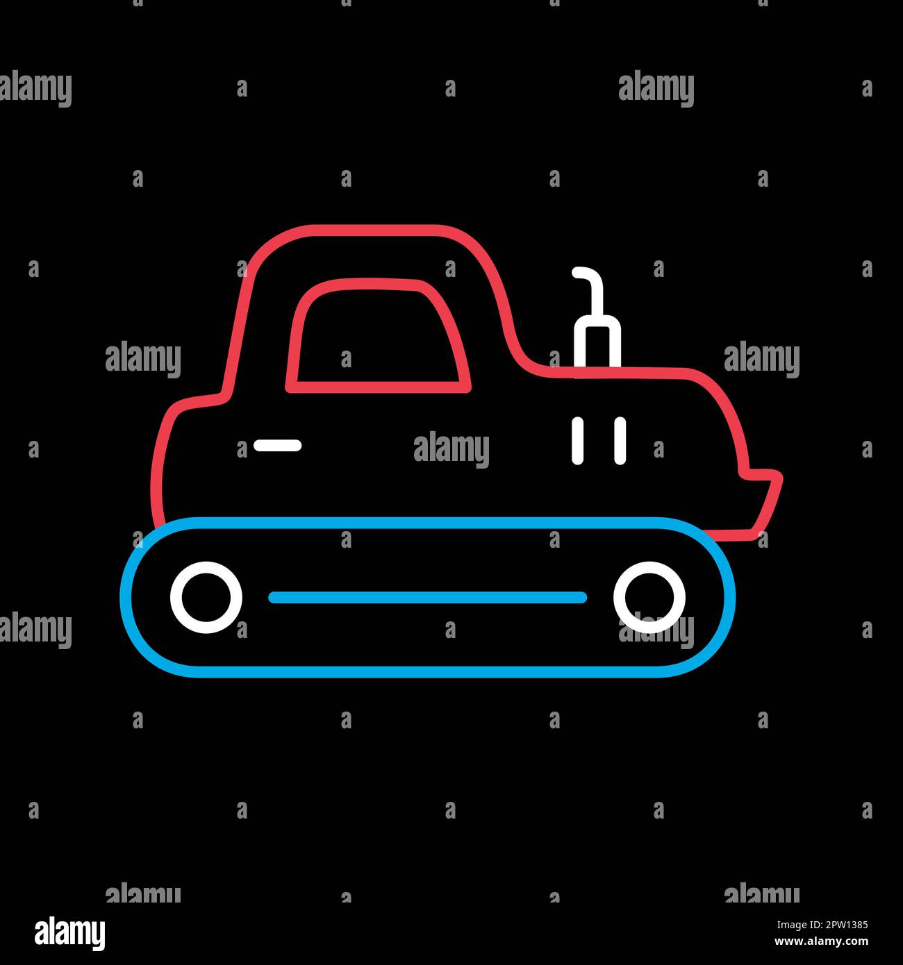 Crawler car Stock Vector Images - Alamy