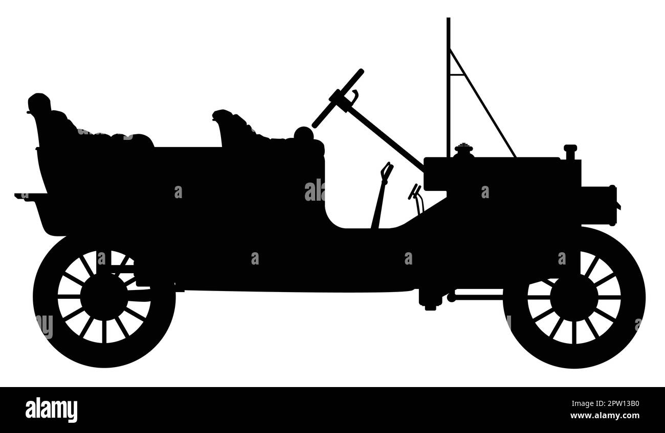 Classic Automobile Silhouette Stock Vector Image & Art - Alamy