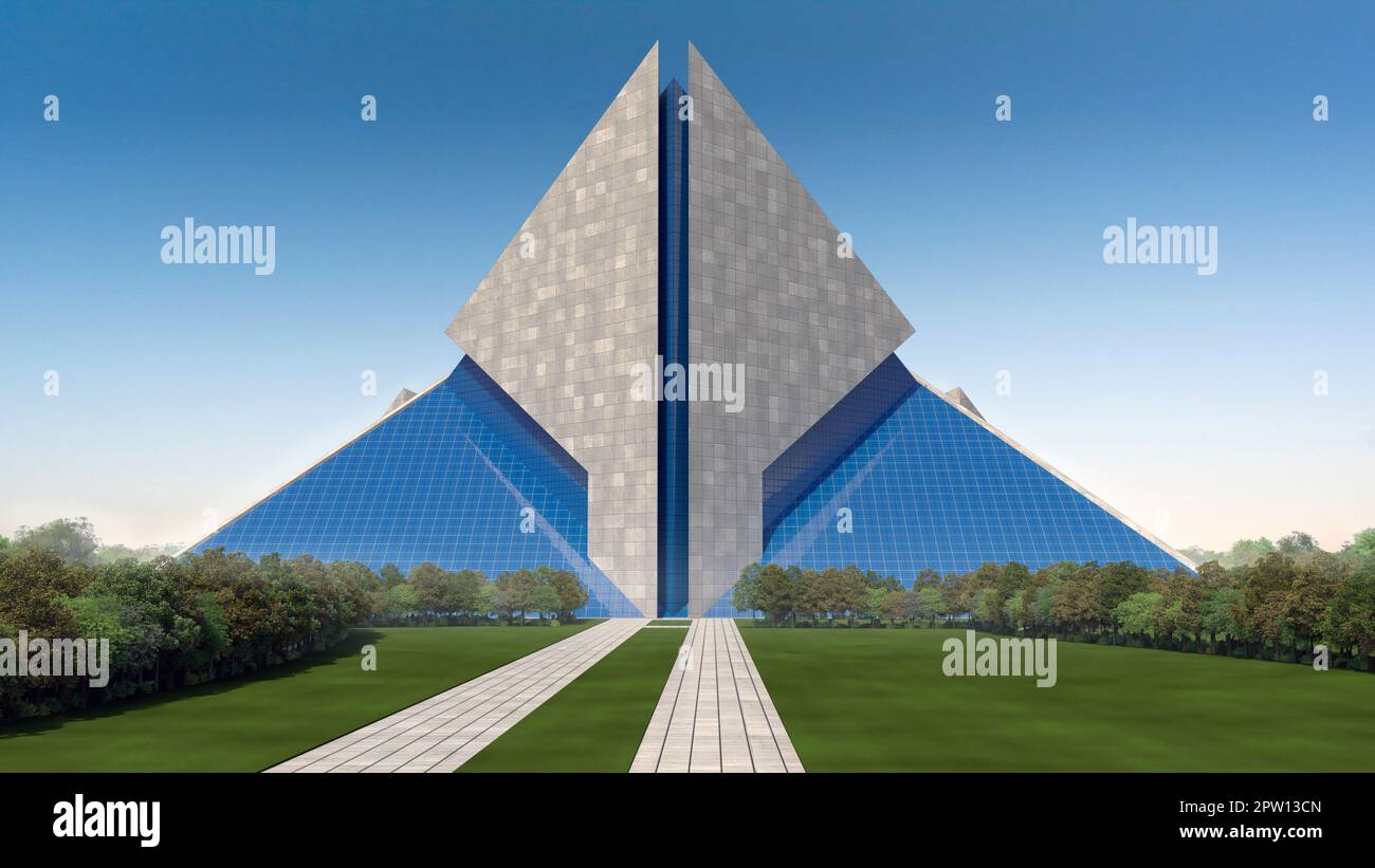 Glass triangular structure hi-res stock photography and images - Alamy