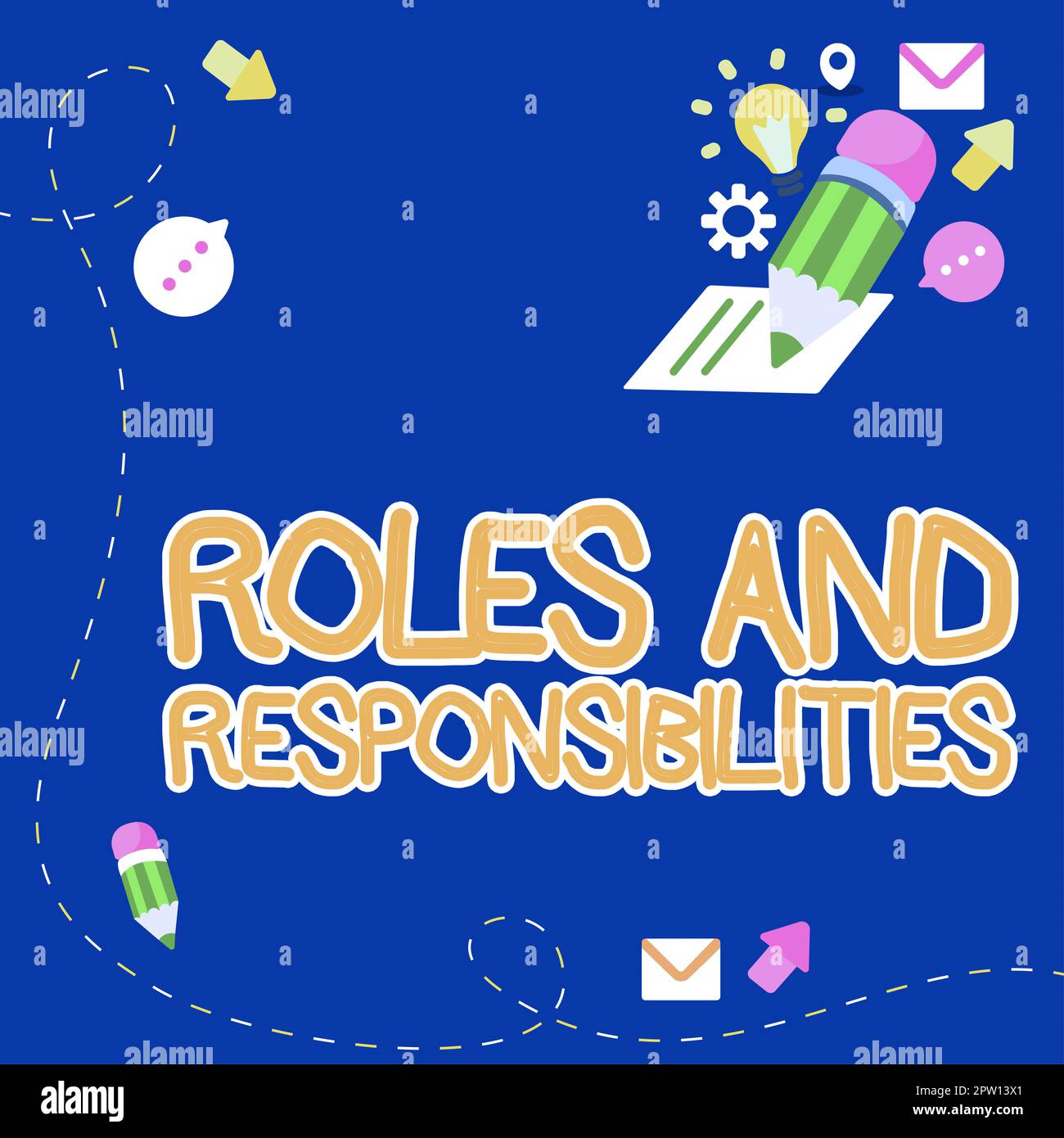 Sign displaying Roles And Responsibilities, Conceptual photo Business ...