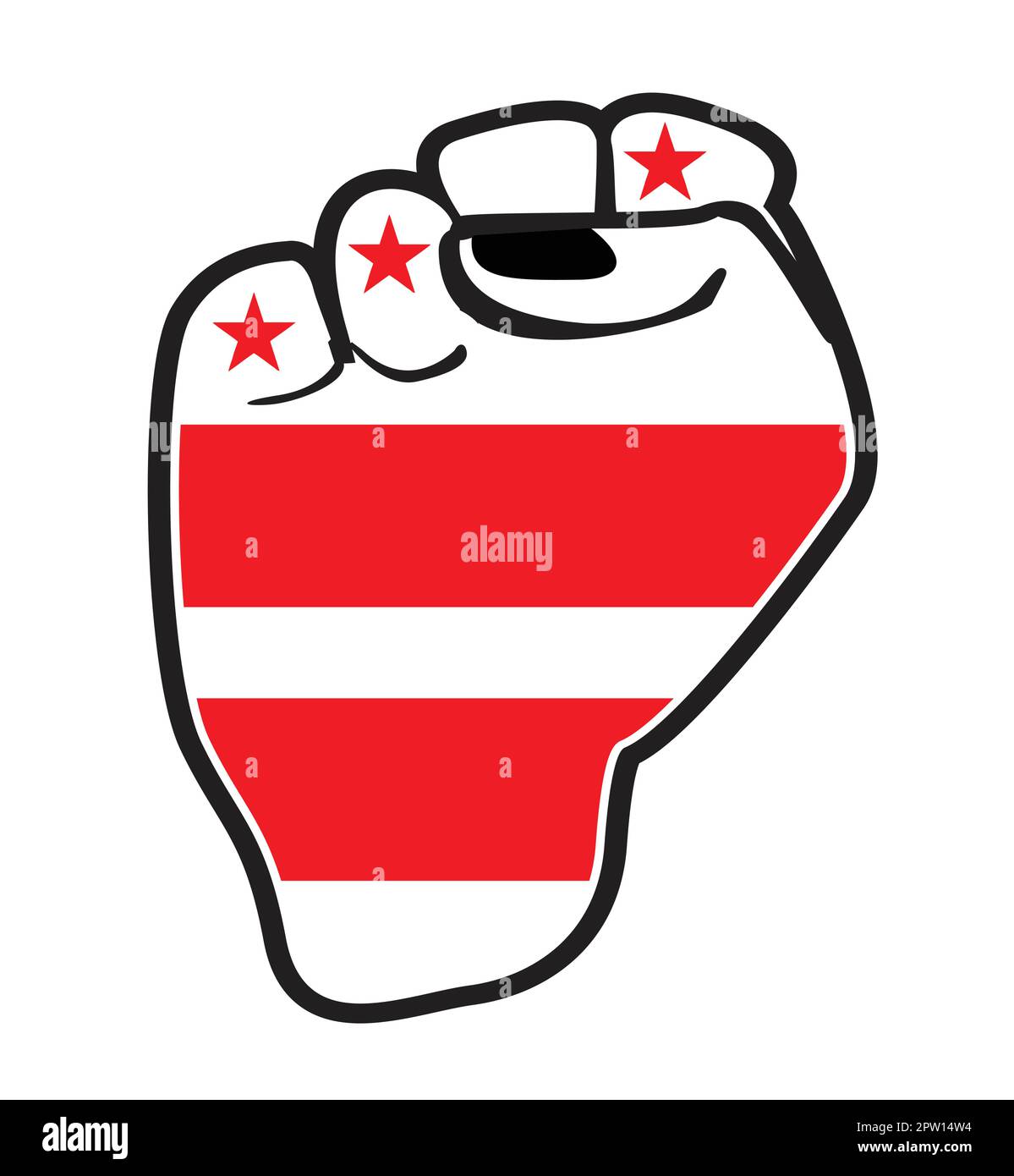 Washington dc state flag hi-res stock photography and images - Alamy