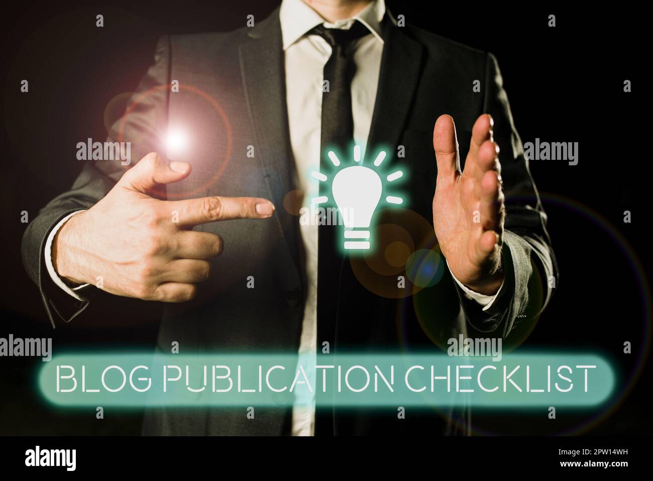 Sign displaying Blog Publication Checklist, Word Written on regular ...