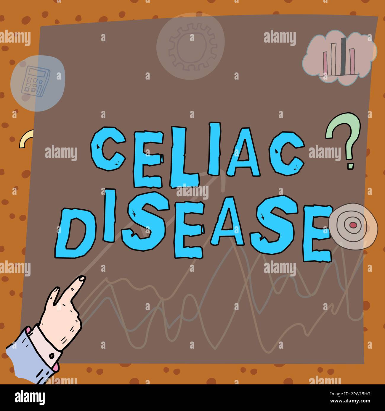 Hand writing sign Celiac Disease, Business approach Small intestine is ...