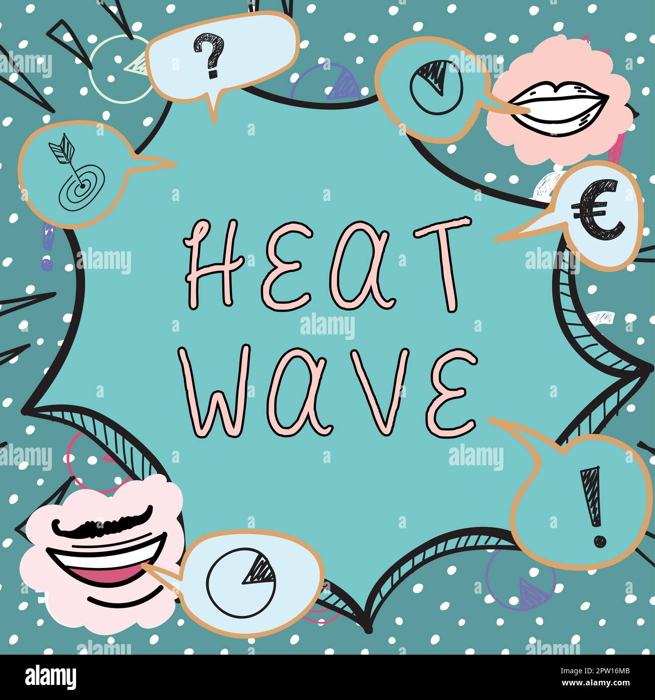 Hand writing sign Heat Wave, Business overview a prolonged period of ...