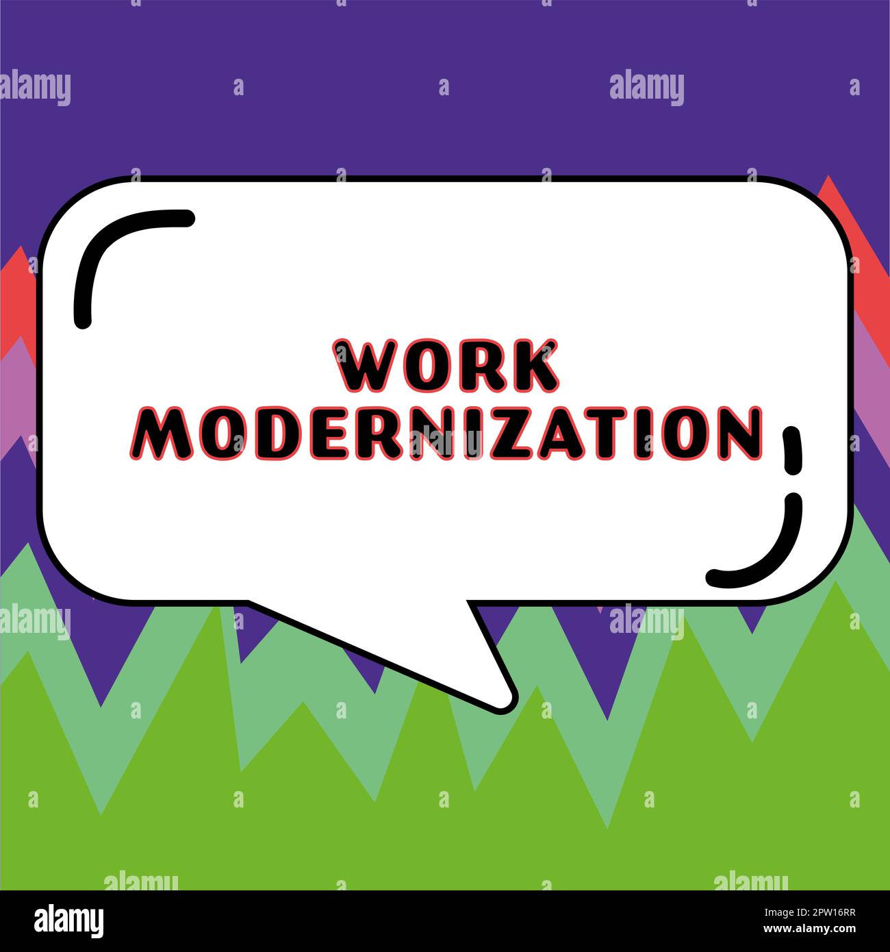 Inspiration showing sign Work Modernization, Business concept changing ...
