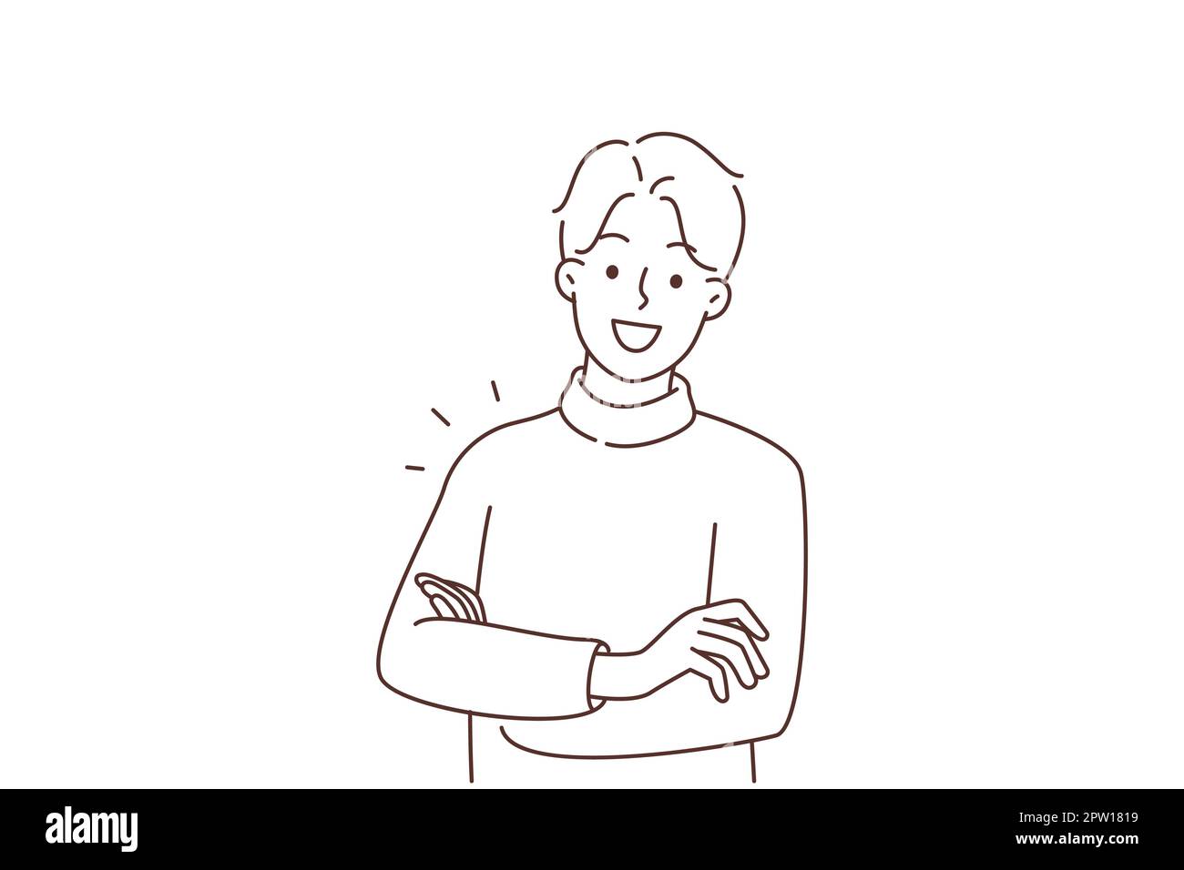 Optimistic portrait Stock Vector Images - Alamy