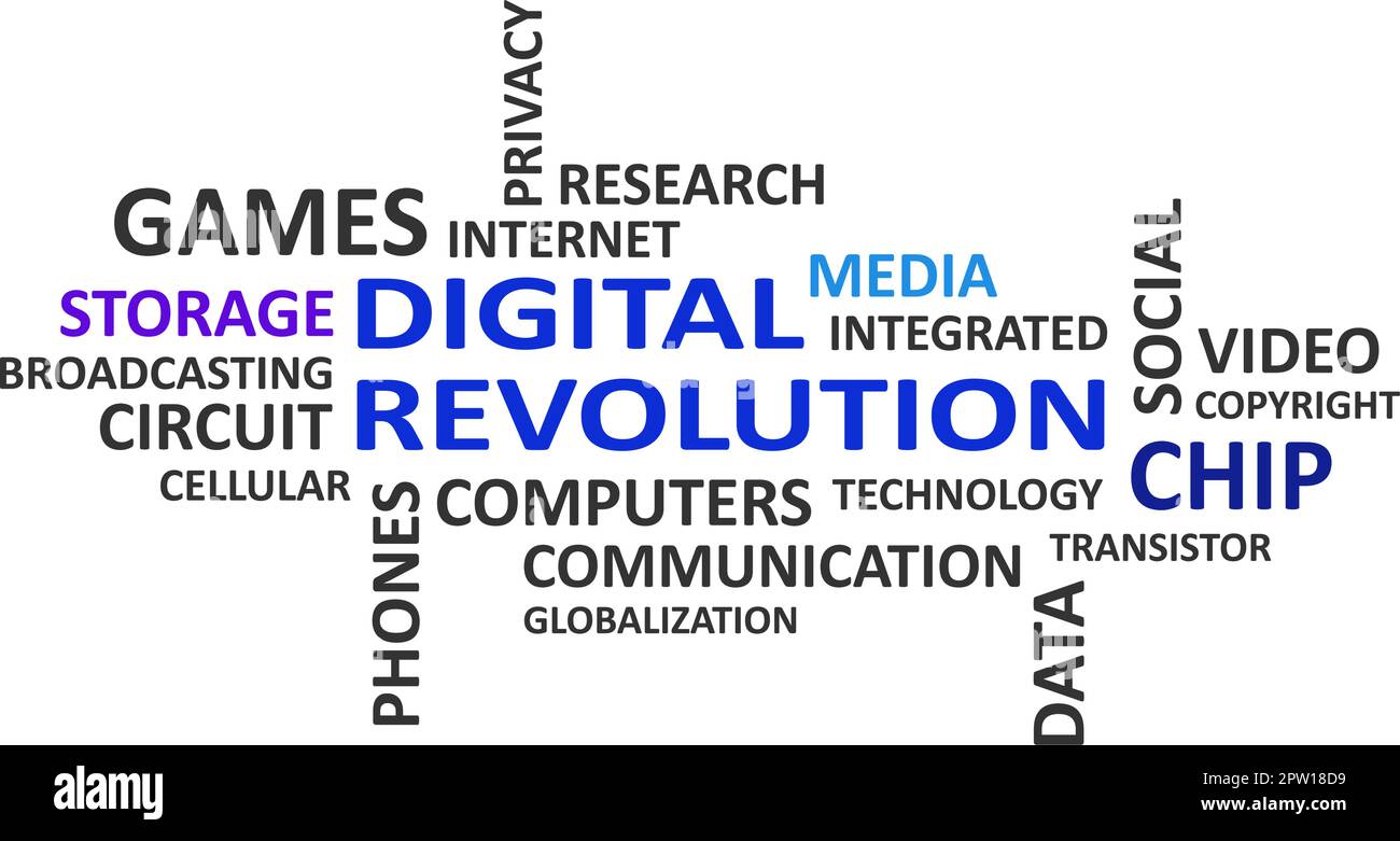 word cloud - digital revolution Stock Vector Image & Art - Alamy