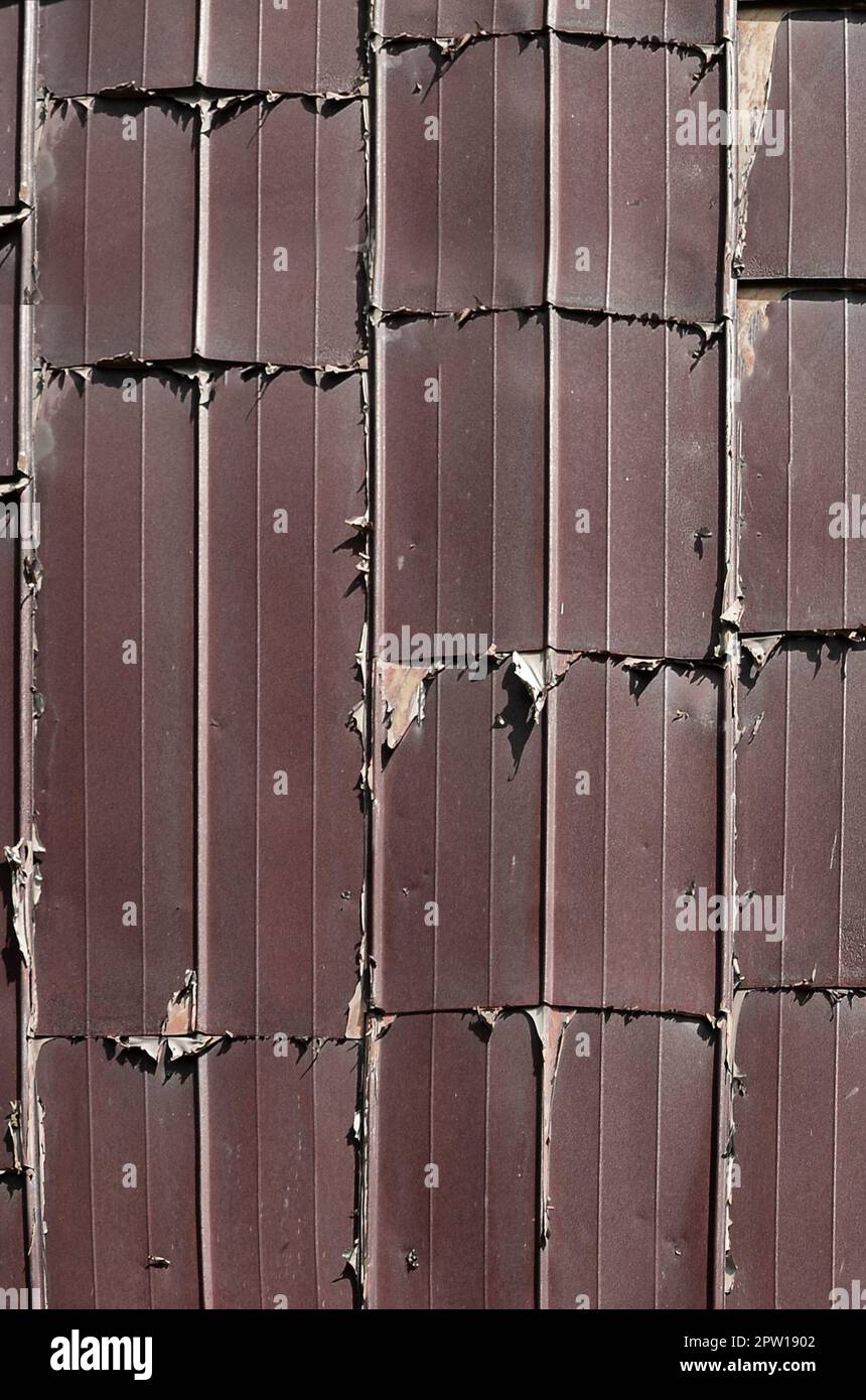 Rusty Steel Metal with cracked paint, grunge background. Old metal ...