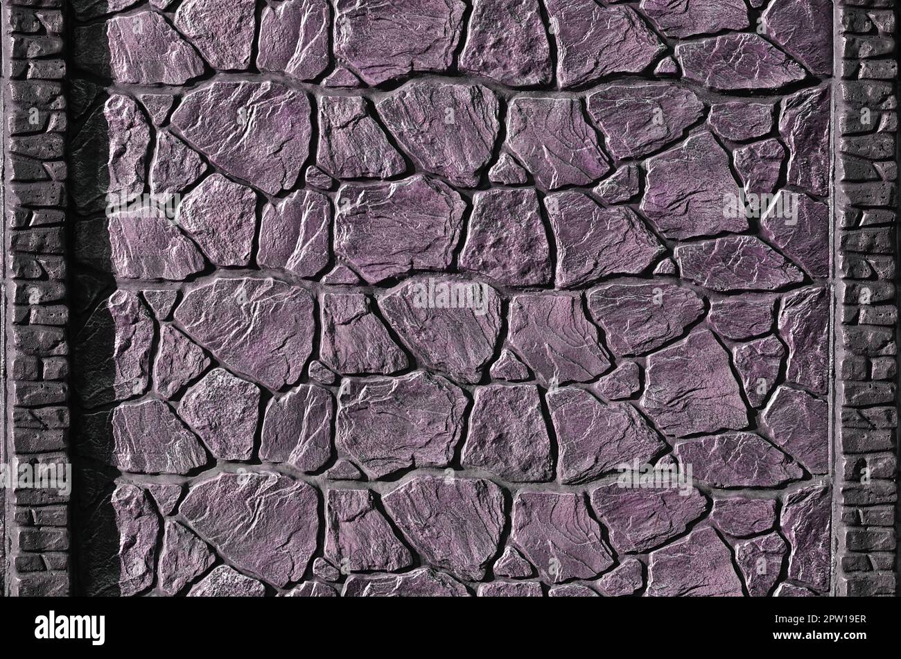 Stone fence texture - building feature. Texture of concrete fence with ...