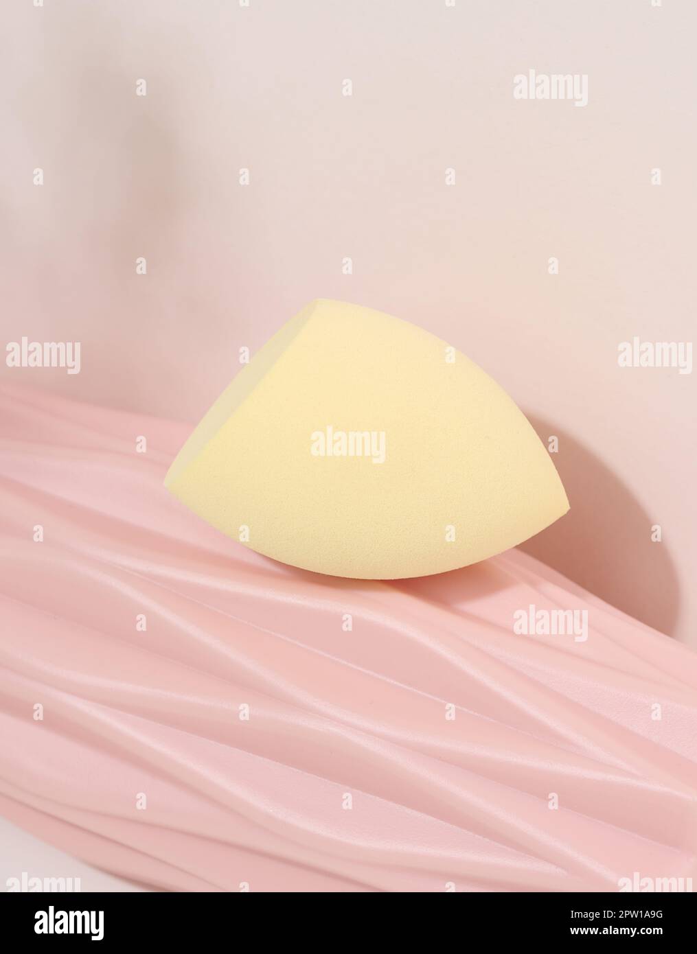 Oval new egg-shaped sponges for cosmetics and foundation Stock Photo ...