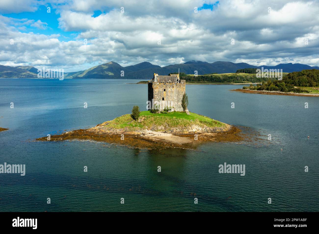 Castle Stalker, 14th century tower house, Argyll, Scotland Stock Photo ...