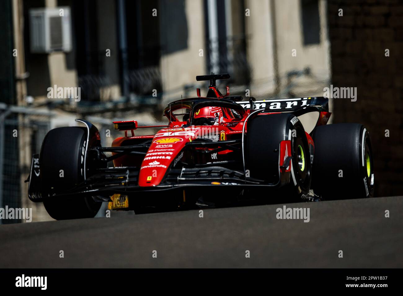 Baku, Azerbaijan. 28th Apr, 2023. #16 Charles Leclerc (MCO, Scuderia Ferrari), F1 Grand Prix of ...