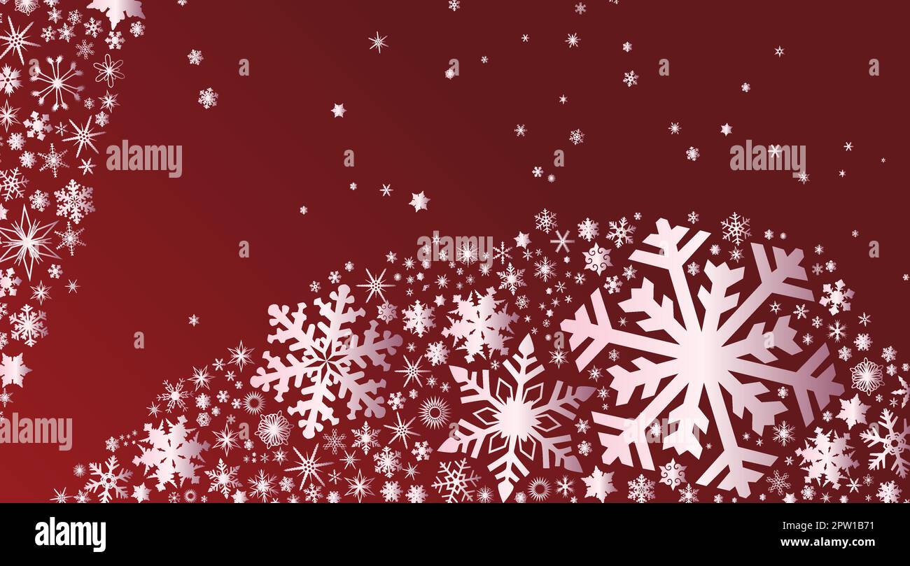 Snowflakes background red Stock Vector Images - Alamy
