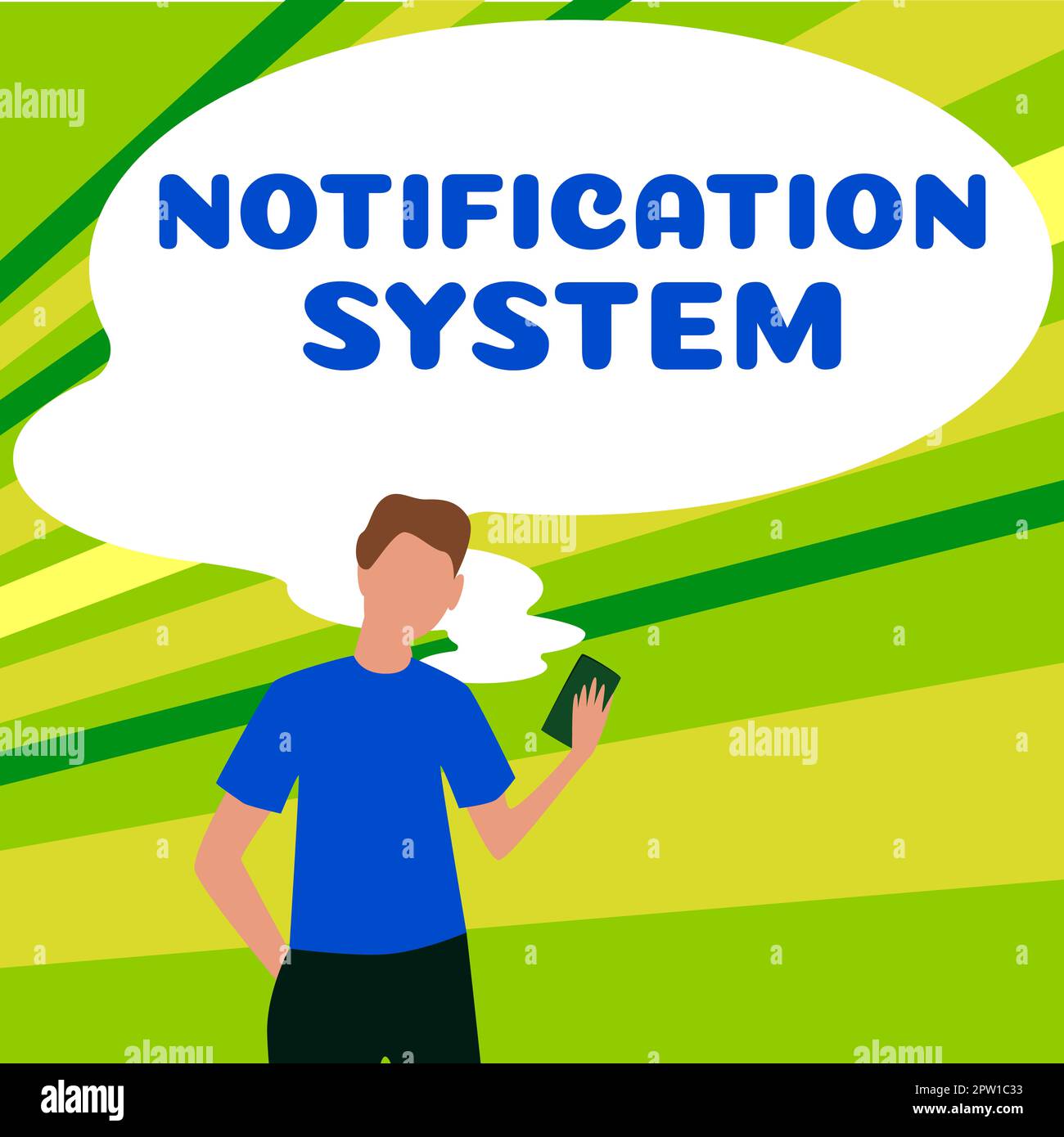 Text showing inspiration Notification System, Concept meaning Do not ...