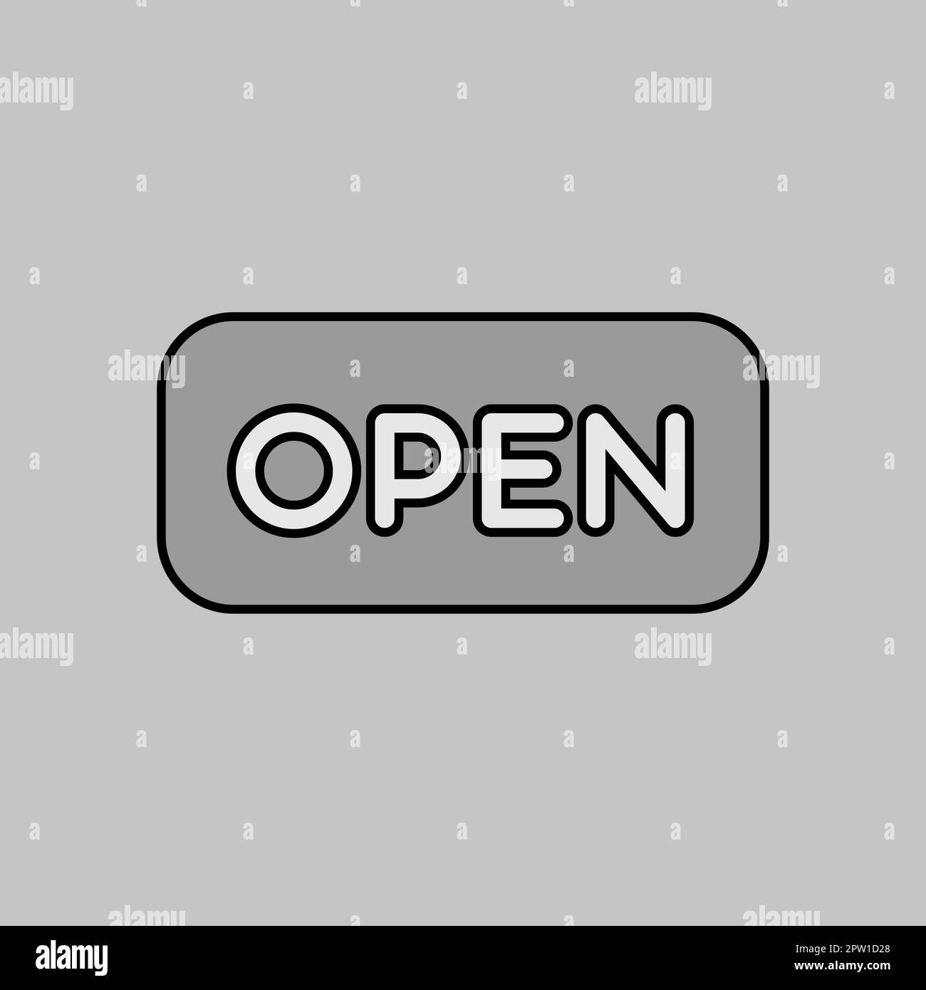 Open Vector grayscale icon. E-commerce sign. Graph symbol for your web ...