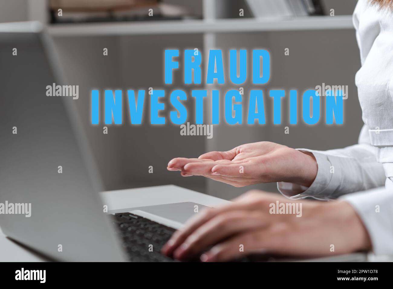 Hand writing sign Fraud Investigation, Business idea process of ...