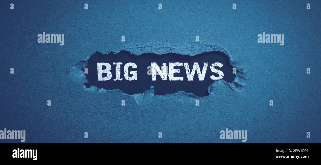 Text caption presenting Big News, Business concept knowing actions no ...