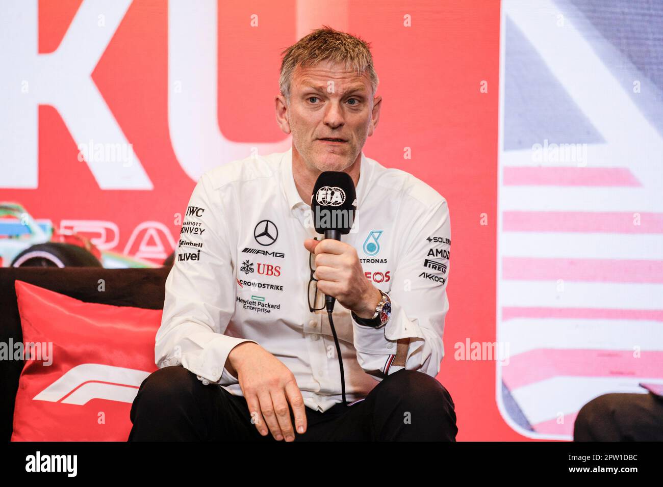 THOMAS Rob, Chief Operating Officer of Mercedes AMG F1 Team, portrait ...