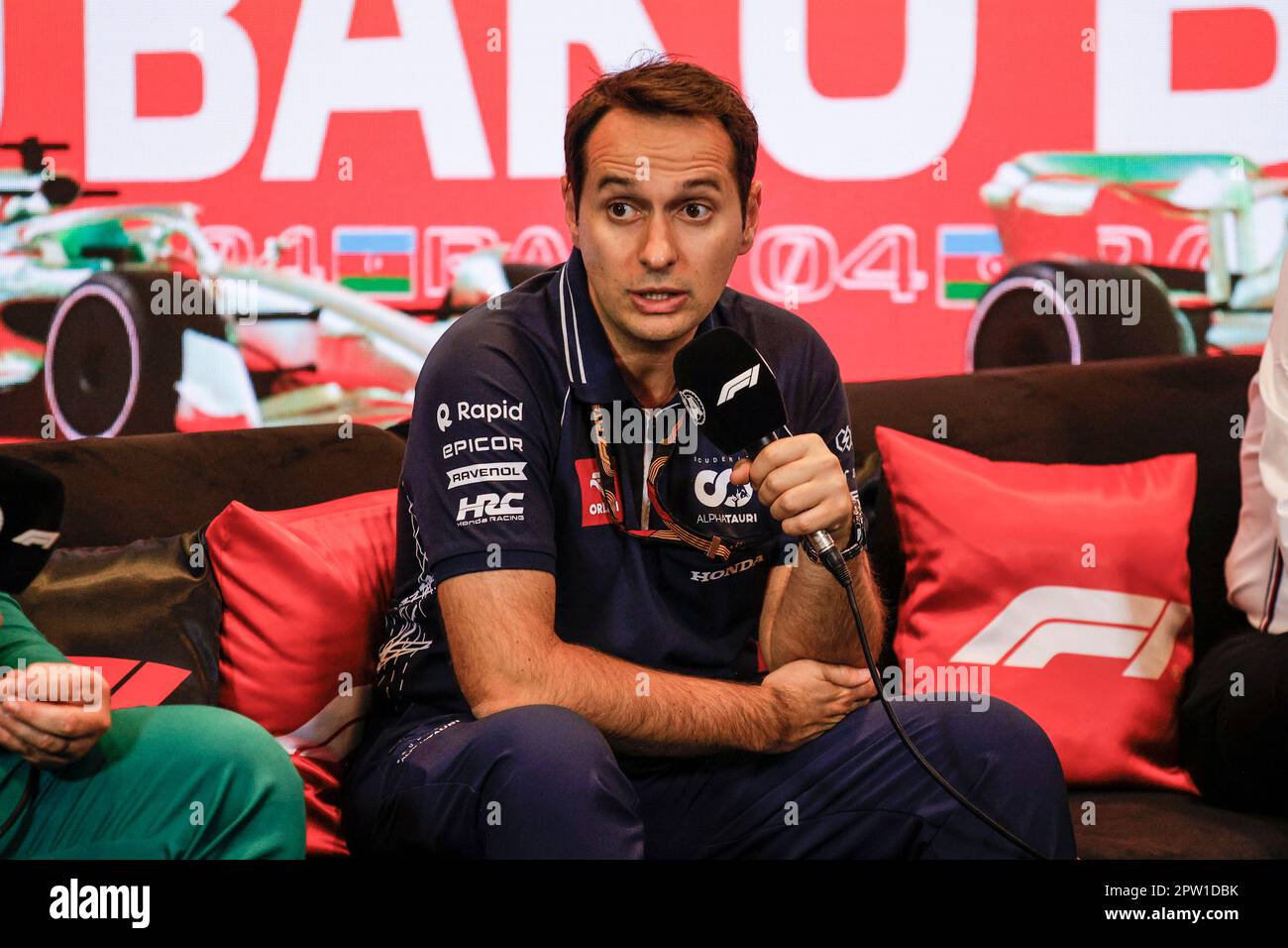 Marco Perrone (AlphaTauri) during the Formula 1 Azerbaijan Grand Prix ...