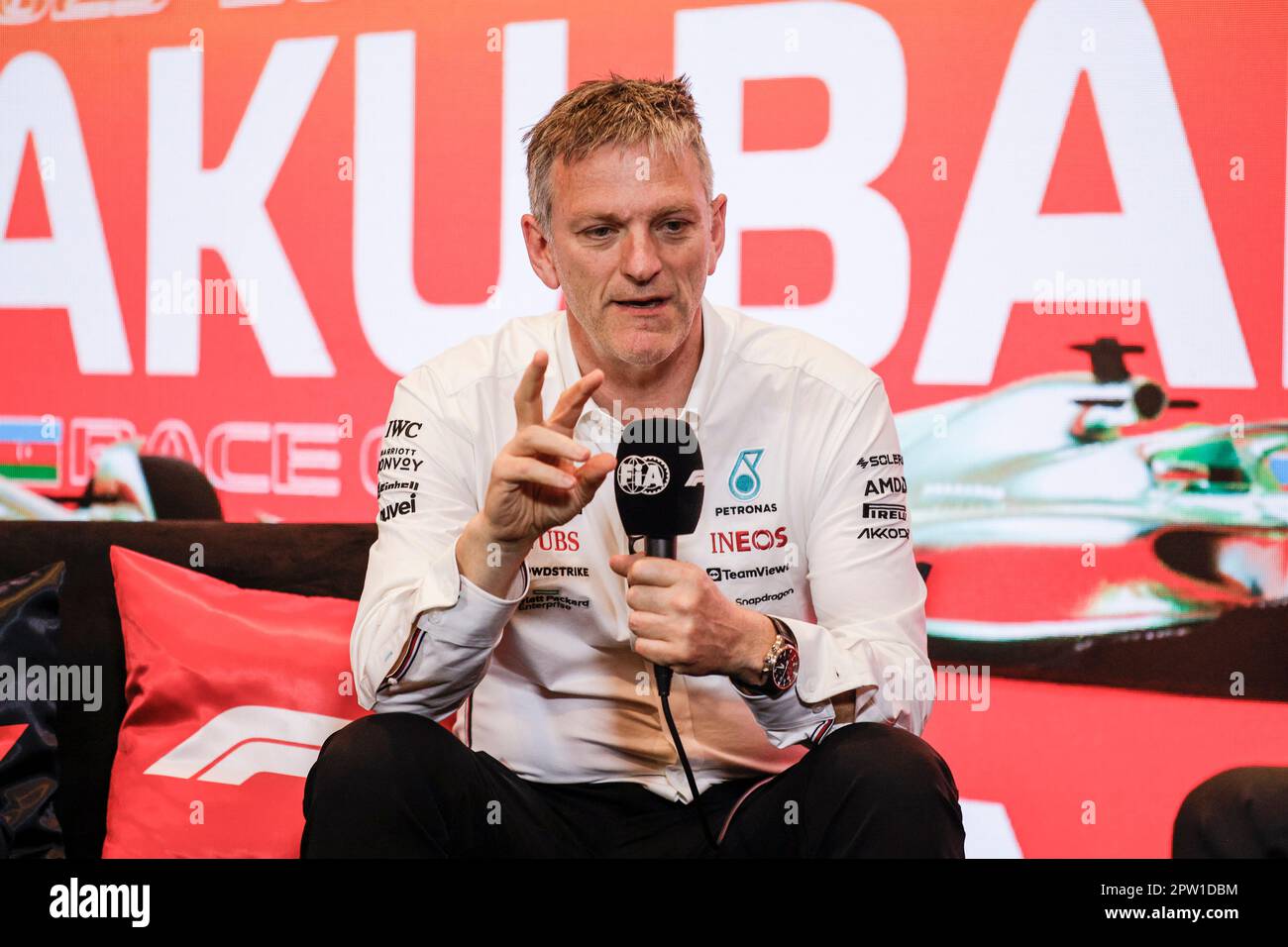 THOMAS Rob, Chief Operating Officer of Mercedes AMG F1 Team, portrait ...