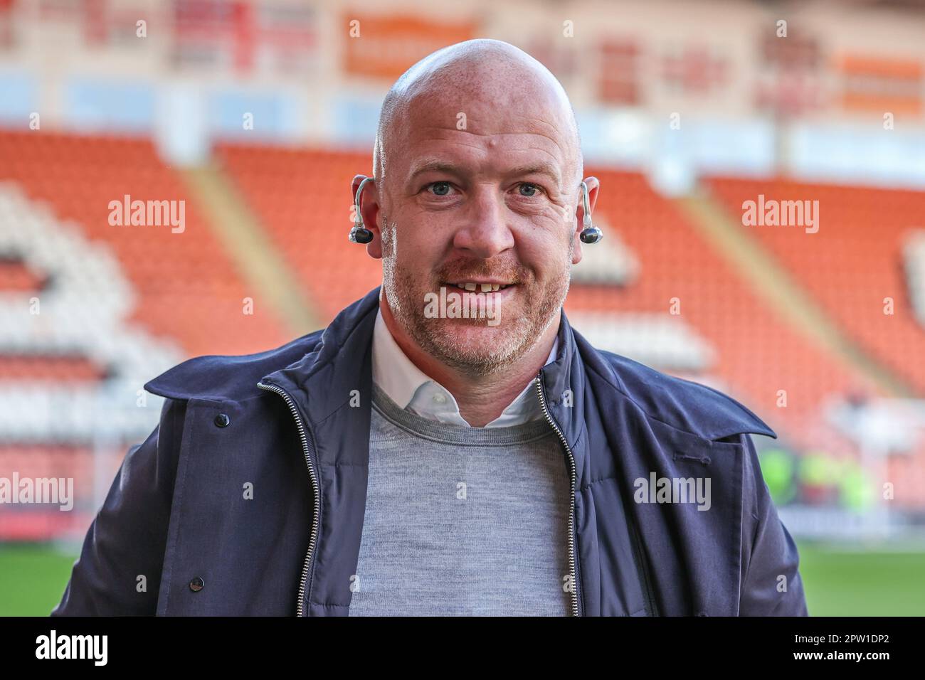 Blackpool, UK. 28th Apr, 2023. Former Blackpool legend Charlie Adam is ...