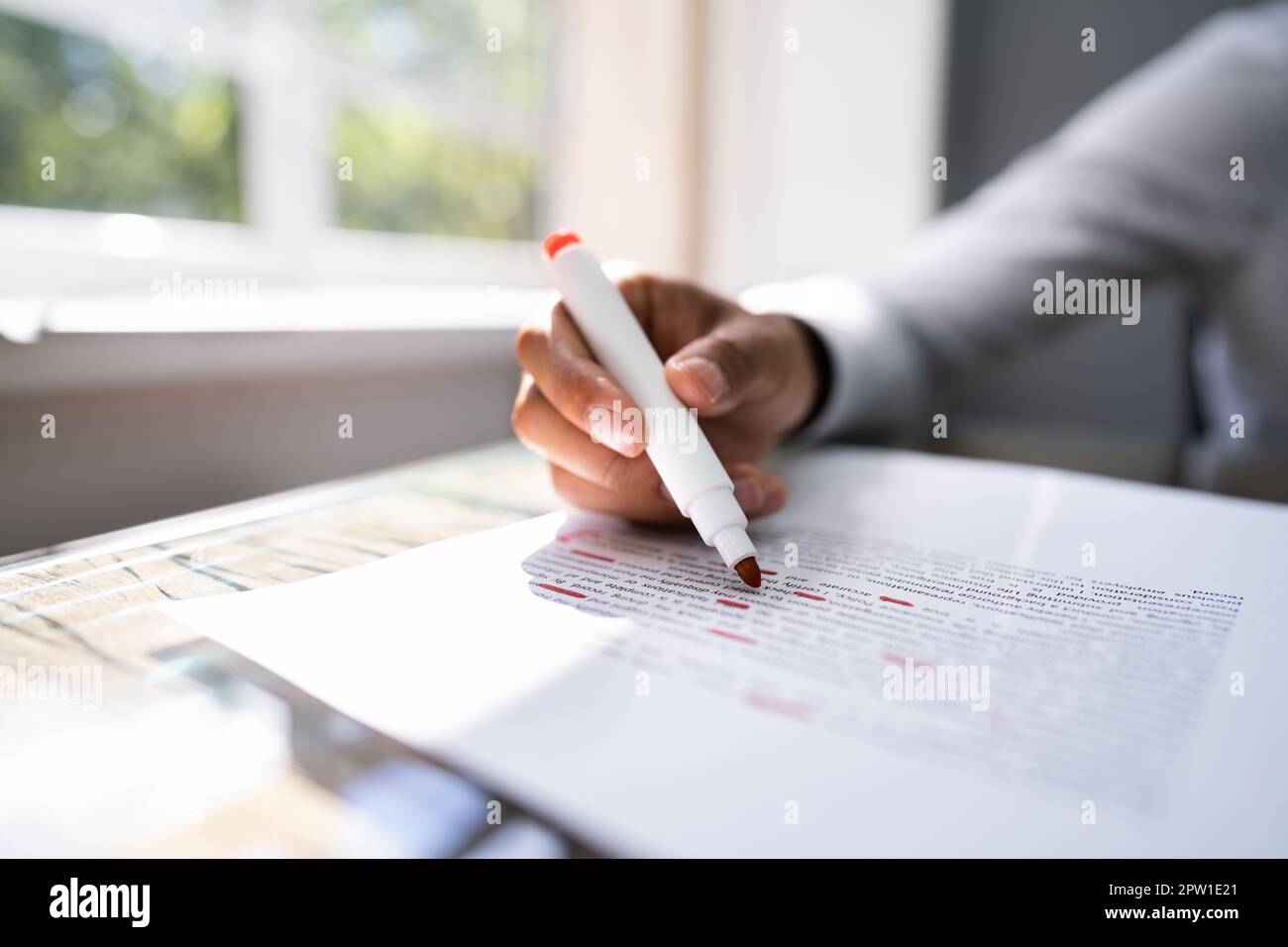 Correcting Spell And Grammar Mistake. Proofread Script Stock Photo - Alamy
