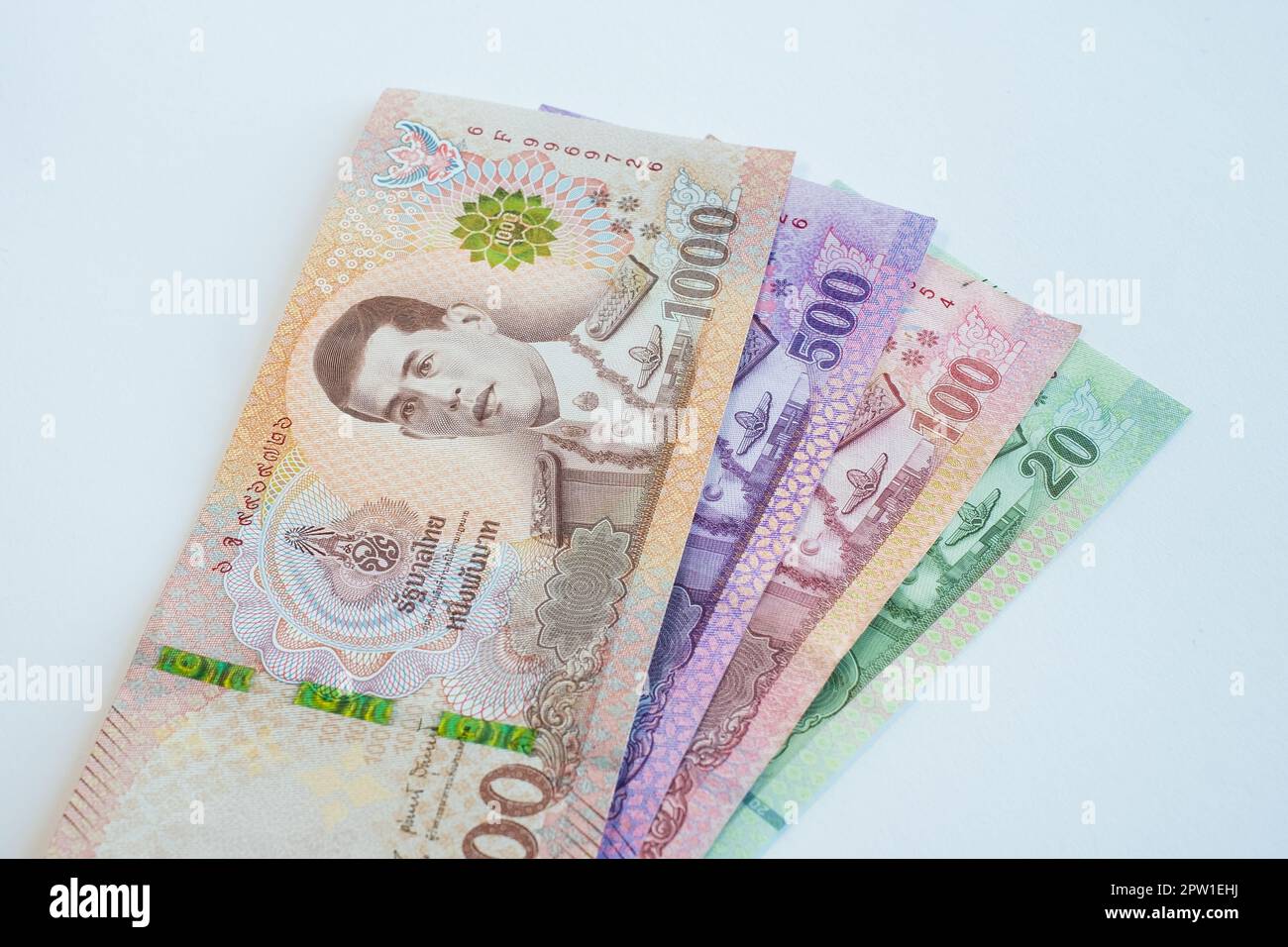 Thai baht banknotes. Cash money of Thailand Stock Photo - Alamy